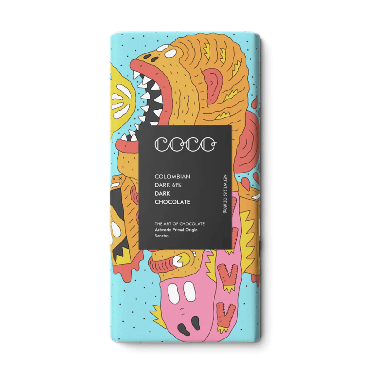 COCO Chocolatier Chocolate Bar, Colombian Dark 61% Chocolate – Ziggy's ...